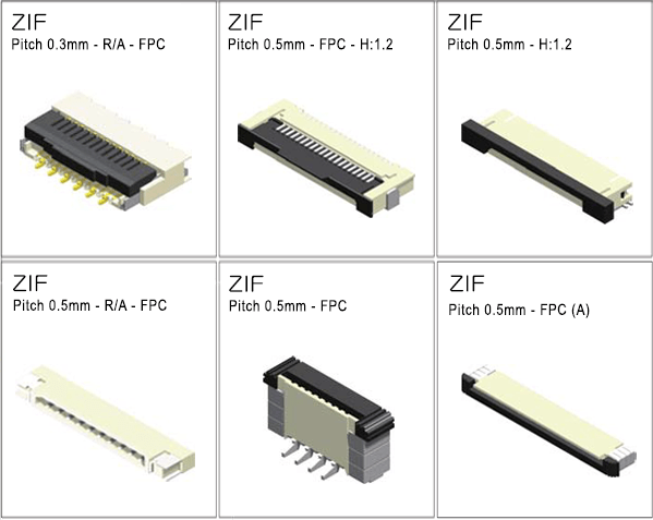 ZIF Connectors - Célion électronique - Votre partenaire - Rhône-Alpes