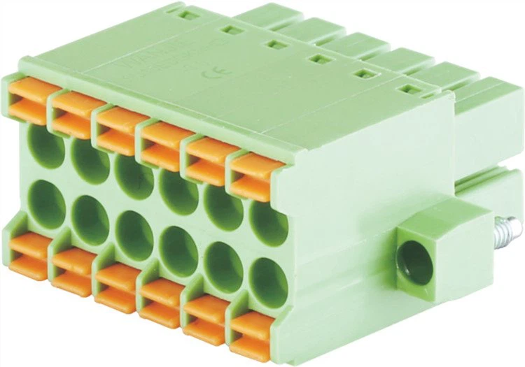 Pluggable Double Row Spring Terminal Block 3.5mm With Flange - Célion ...